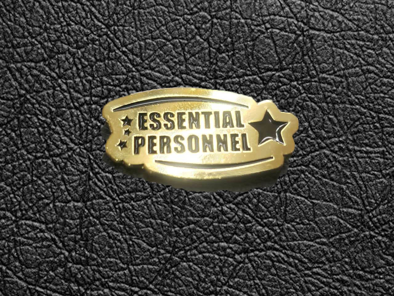 Essential Personnel Gold Enamel Pin - Geekify Inc